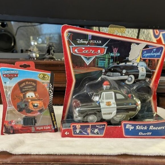 Mattel | Other | Mattel K465 Cars Rip Stick Racers Night Light Plugin ...